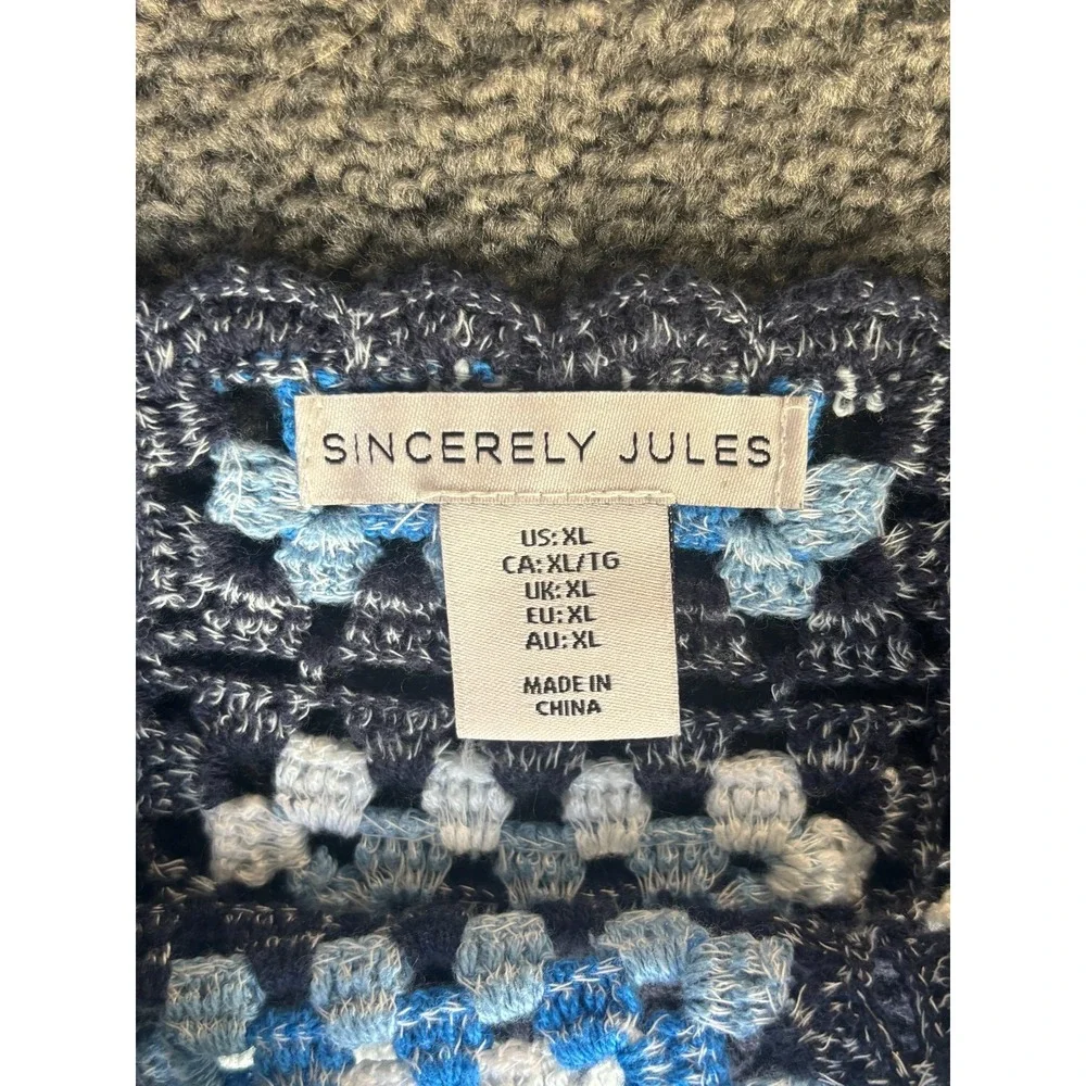 Sincerly Jules | Tops | Sincerely Jules Crochet Crop Top Womens Size Xl ...